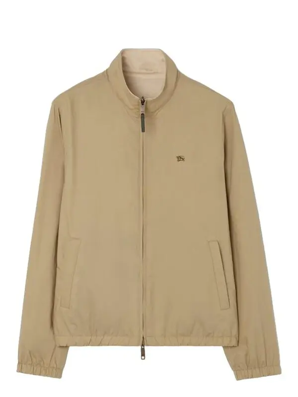 Burberry Reversible Cotton Harrington Jacket - Sparrow Beige