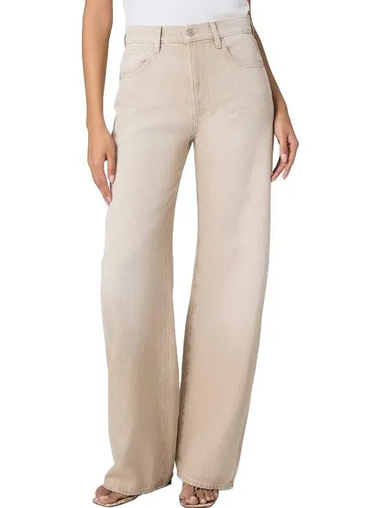Paige Arellia High-waist Barrel Leg Jeans - Soft Sepia