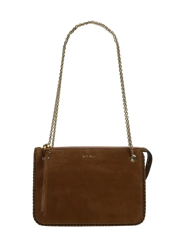 Etro Suede Crossbody Bag - Ochre