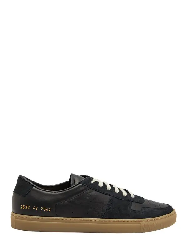 COMMON PROJECTS Bball Panelled Leather Sneakers - Black
