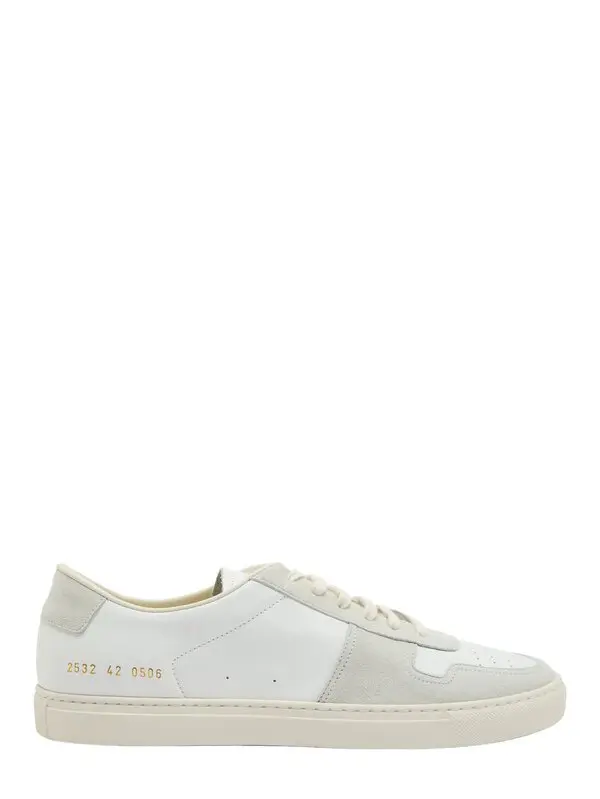 COMMON PROJECTS Bball Panelled Leather Sneakers - White