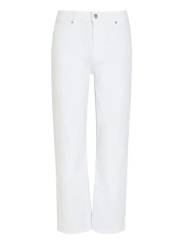 Paige Mason Straight-leg Stretch-denim Jeans - White