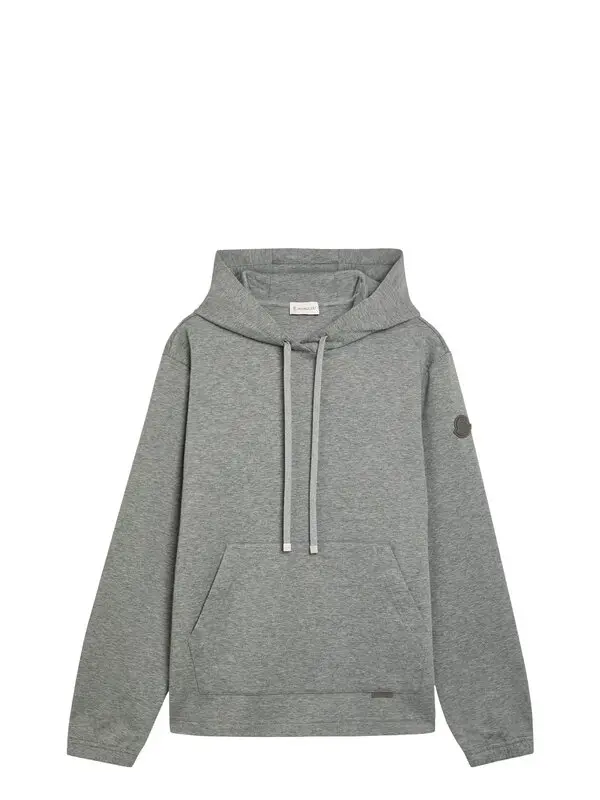 Moncler Logo Cotton-blend Sweatshirt - Grey