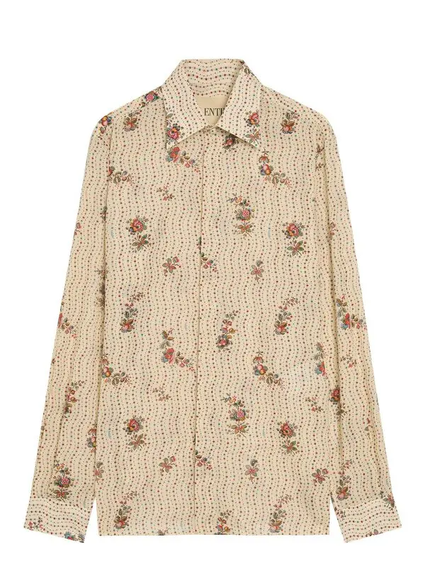 Valentino Garavani Floral-print Cotton Shirt - Multicoloured 1