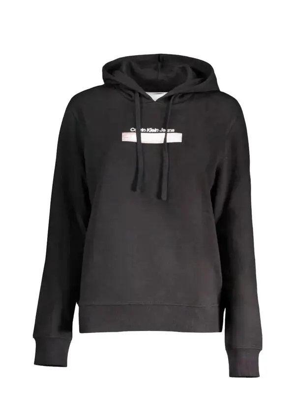 Calvin Klein Logo-print Drawstring Hoodie - Black