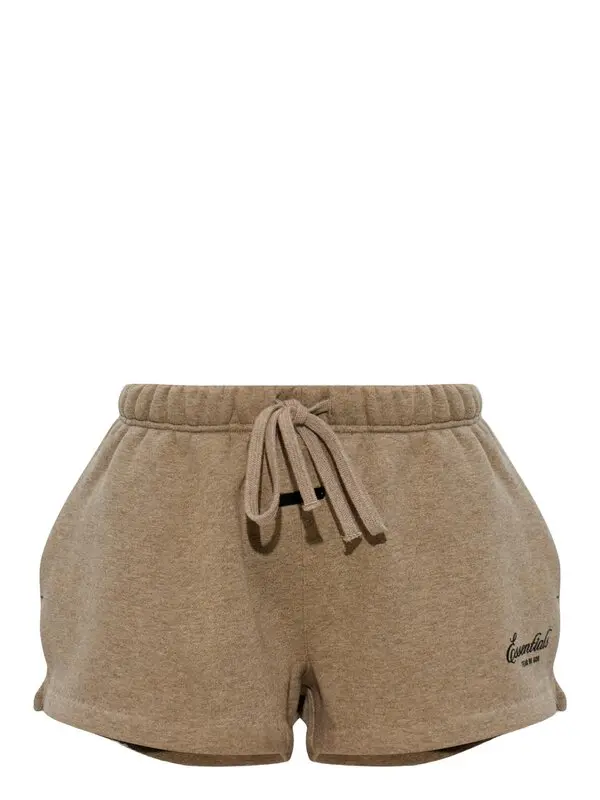Fear Of God Logo Shorts - Beige
