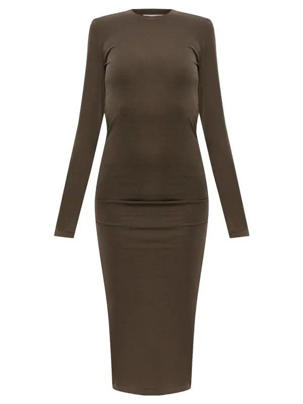Fear Of God Fitted Midi Dress - Brown