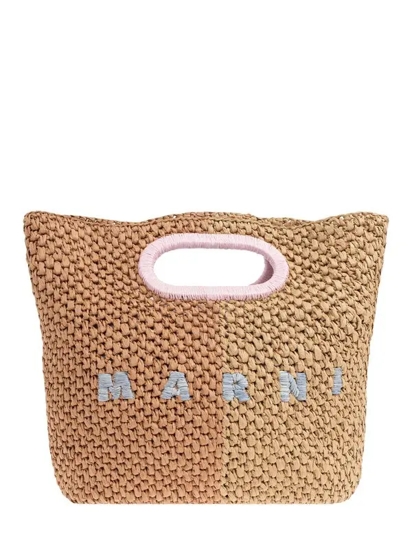 Marni Logo Tote Bag - Beige