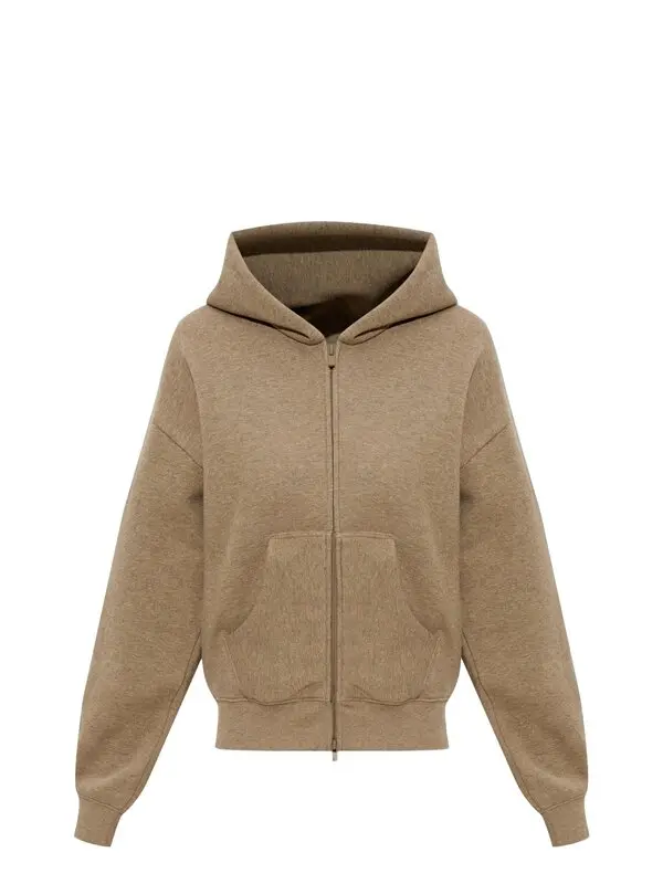 Fear Of God Hooded Zip-up Sweatshirt - Beige