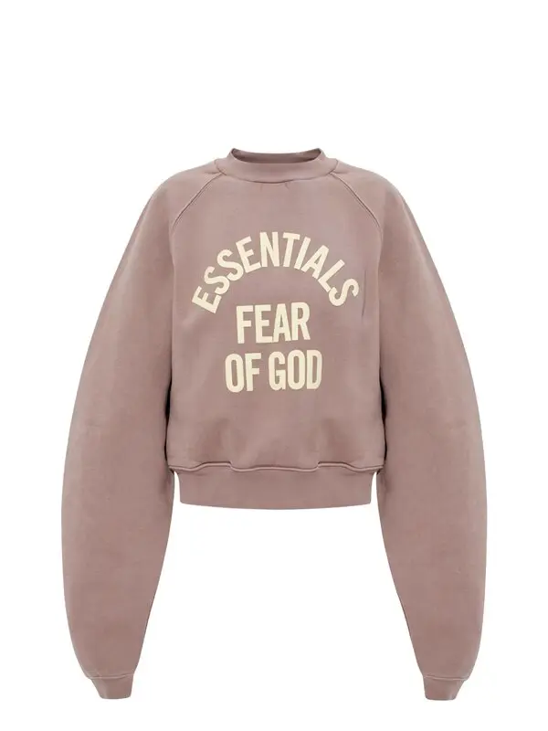 Fear Of God Logo-printed Sweatshirt - Purple