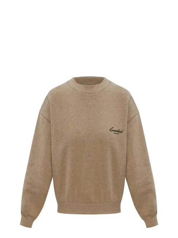 Fear Of God Sweatshirt With Printed Logo - Beige