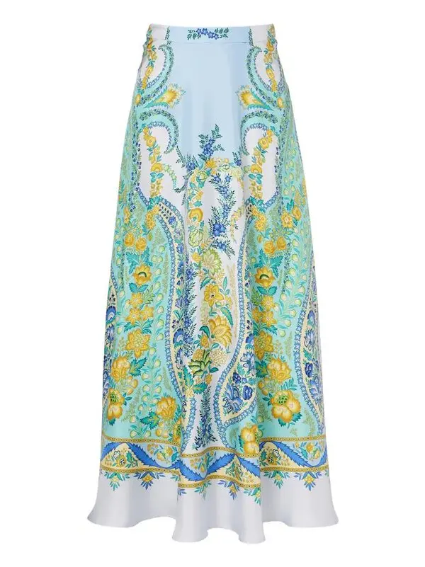 Etro Floral Silk Maxi Skirt - Multicoloured