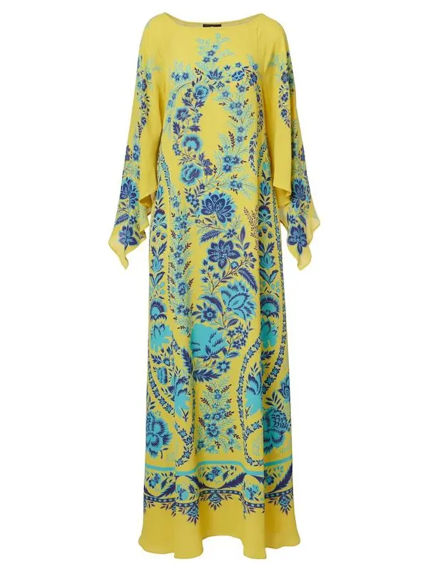 Etro Floral Maxi Dress - Yellow