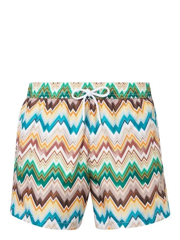 Missoni Zigzag Swim Trunks - Multicoloured