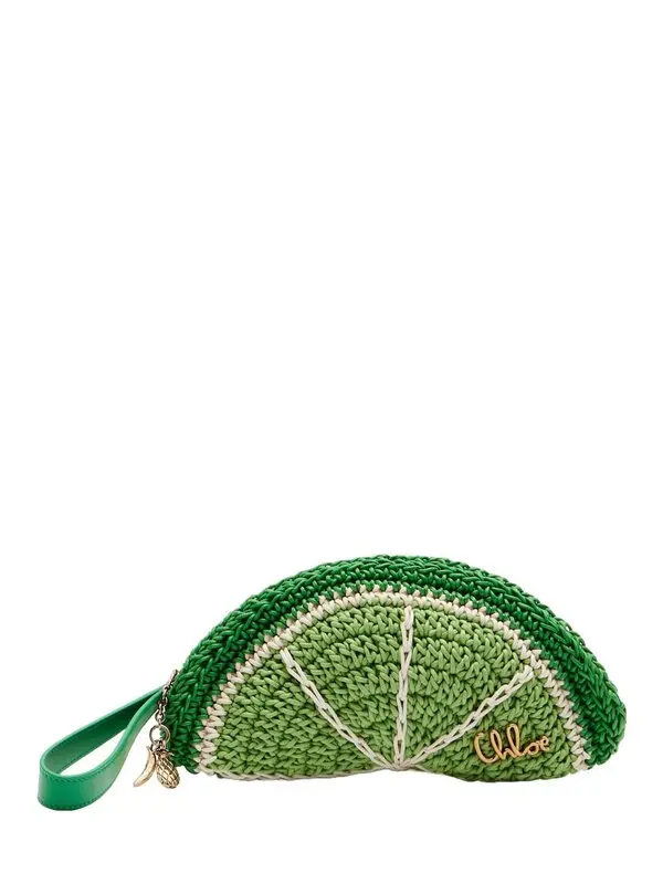 Chloé Tropicus Lime Slice Clutch - Green