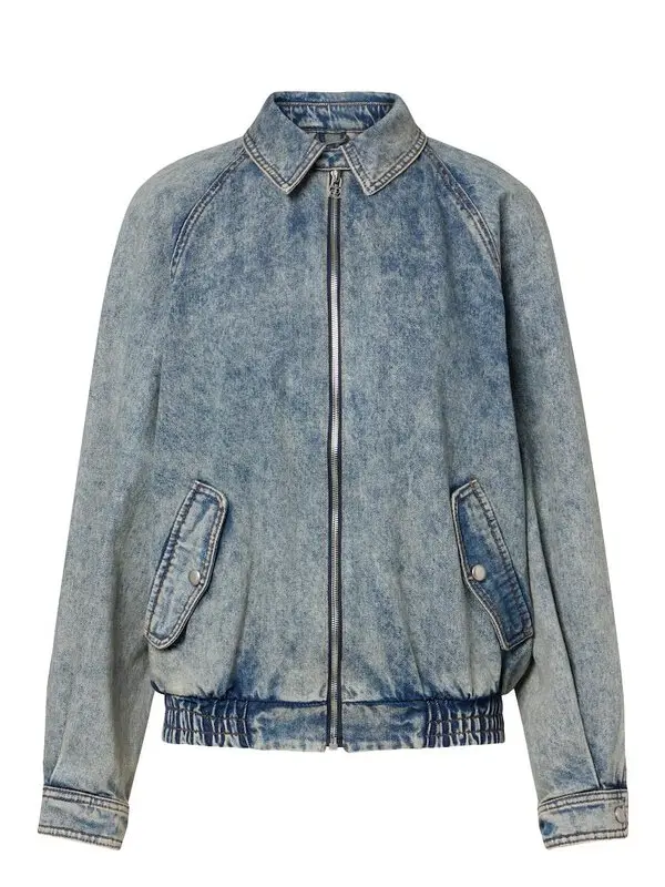 Magda Butrym Denim Blouson Jacket - Blue