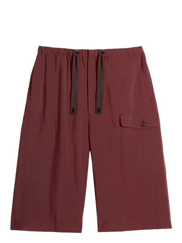 LEMAIRE Cargo Easy Shorts - Burgundy