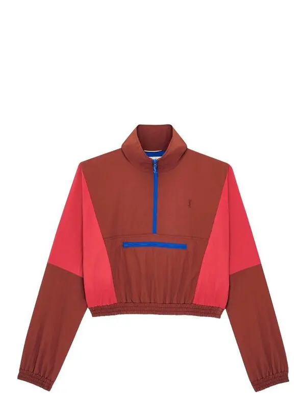 Saint Laurent Cassandre Short Nylon Jacket - Red
