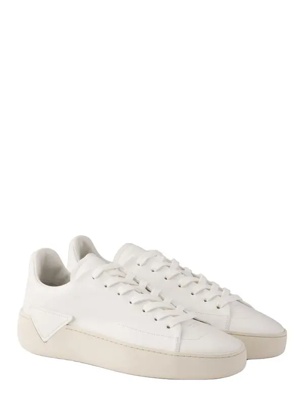 Prada Court Leather Sneakers - White