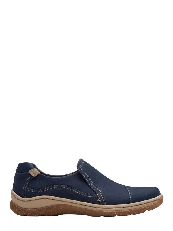 Clarks Orlene Slip - Navy Blue Nubuck
