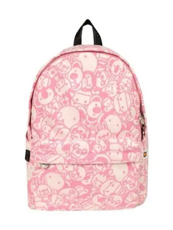 A BATHING APE Baby Milo & Friends Backpack - Pale Pink