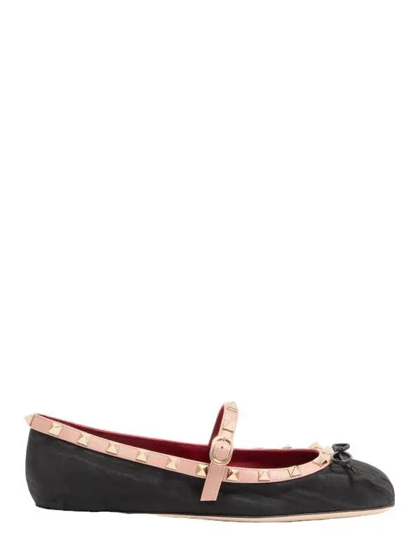 Valentino Garavani Rockstud Mary-jane Ballerinas - Black