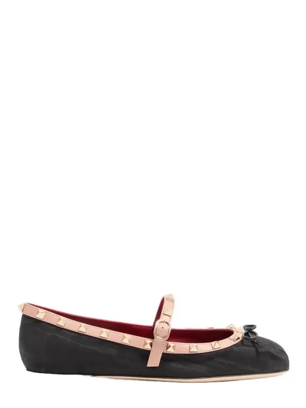 Valentino Garavani Rockstud Mary-jane Ballerinas - Black