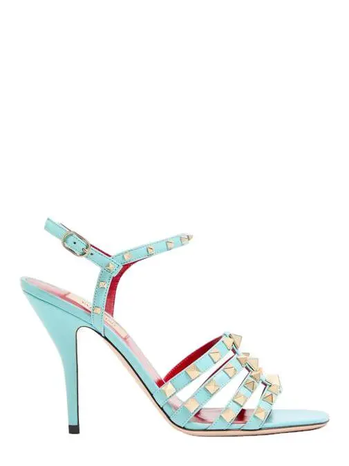 Valentino Garavani Rockstud Kidskin Sandal - Azure