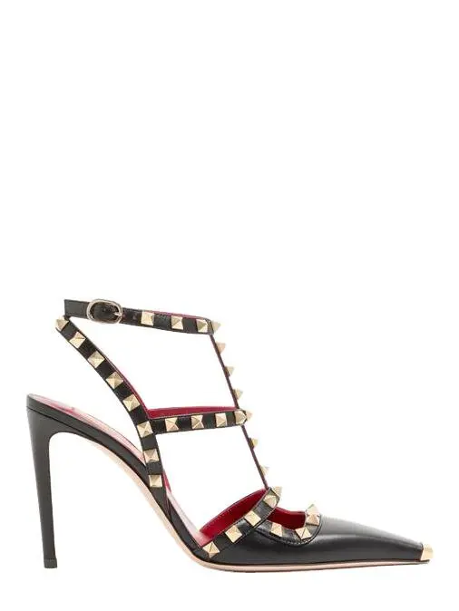 Valentino Garavani Rockstud Kidskin Pumps - Black