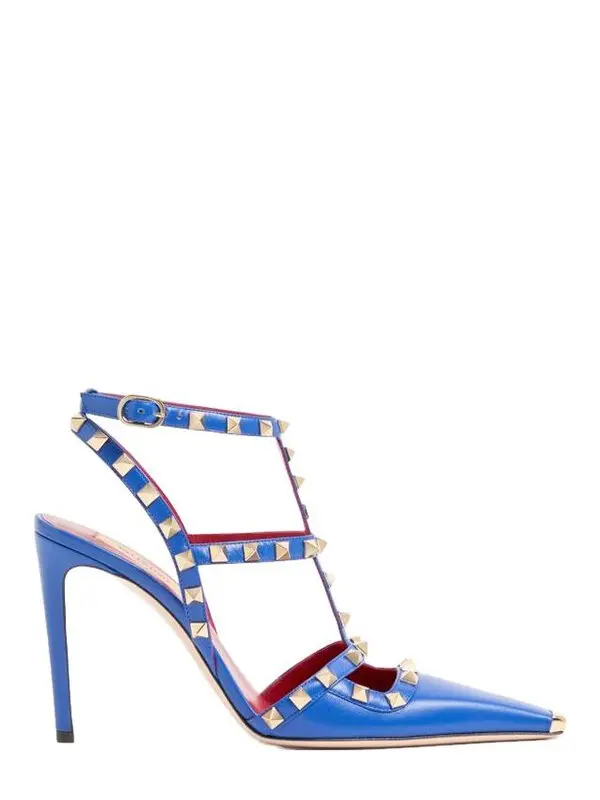 Valentino Garavani Rockstud Kidskin Pumps - Cobalt