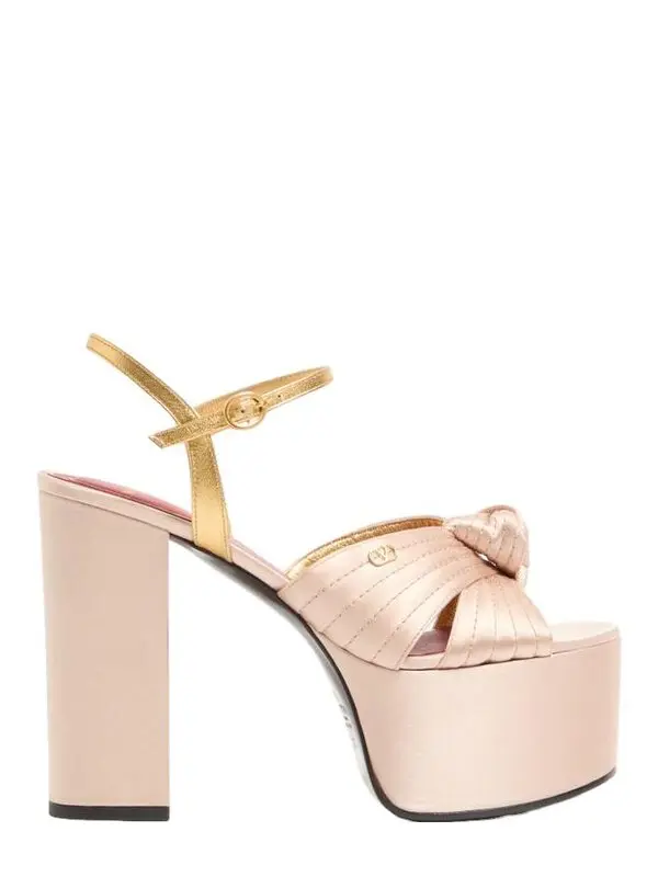 Valentino Garavani Sandal With Crasher Platform - Skin/crystal