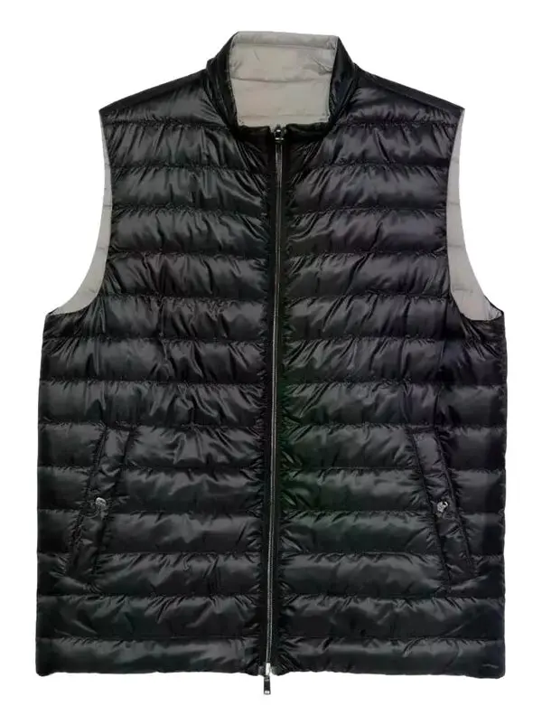 Herno Reversible Quilted Vest - Black