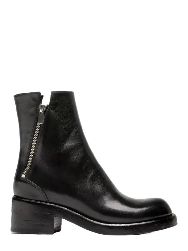Officine Creative Brett 010 Side-zip Ankle Boots - Black