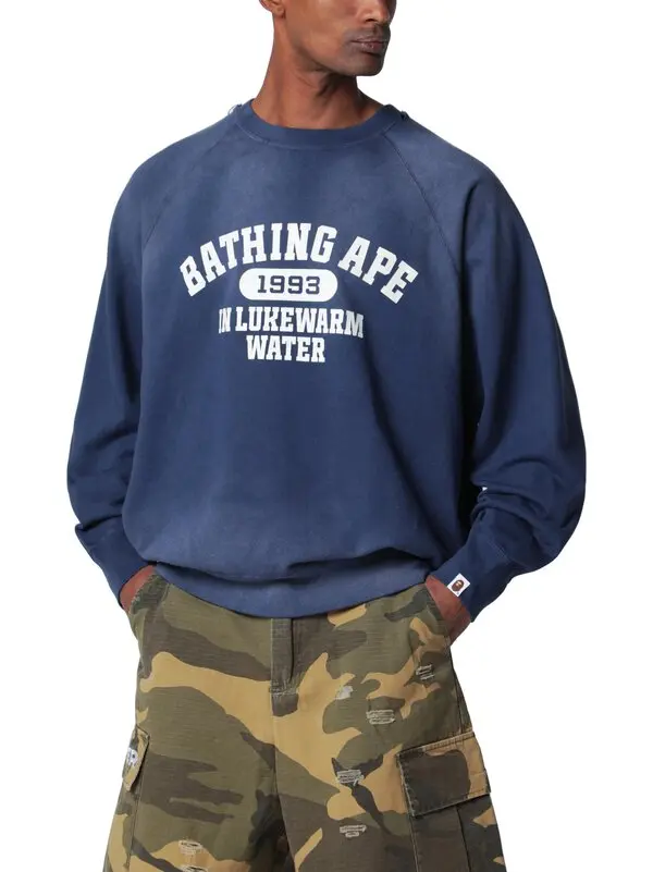 A BATHING APE Sweatshirt With Logo - Blue