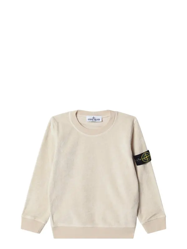 Stone Island Cotton Terry Sweatshirt - White