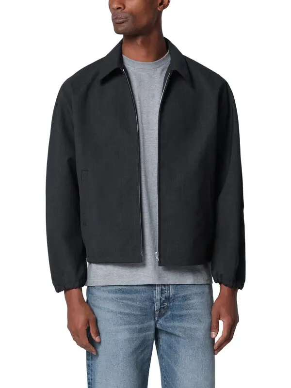 Auralee Wool Zip-up Blouson - Grey