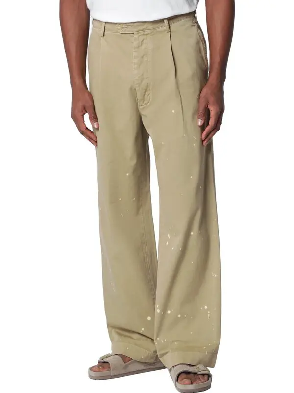 Auralee Finx Cotton Chino Trousers - Beige