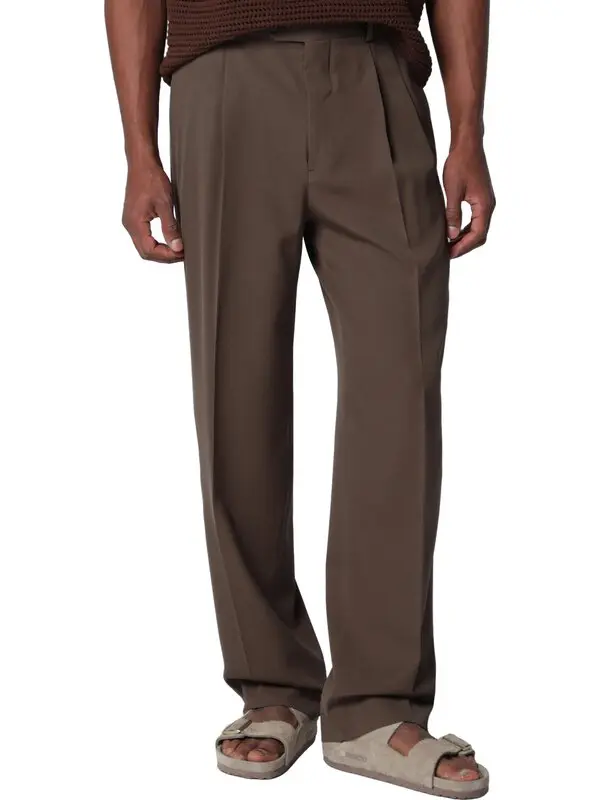 Auralee Double-pleated Wool Gabardine Trousers - Green