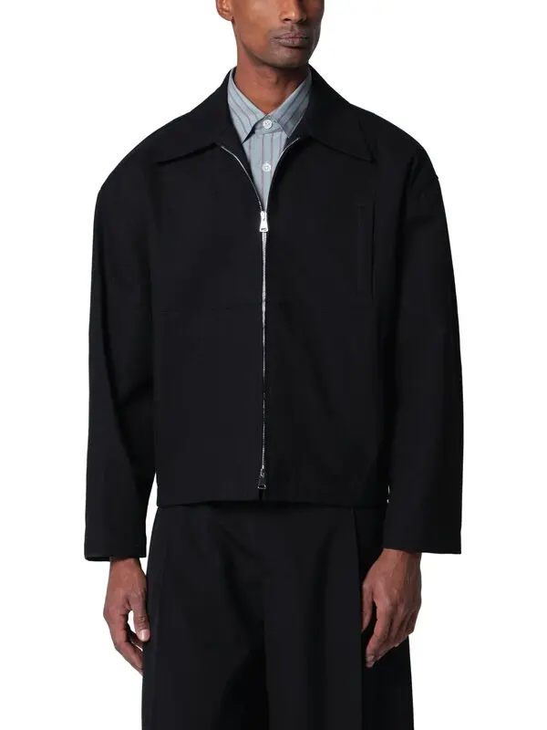NAMACHEKO Cotton Zip-up Jacket - Black