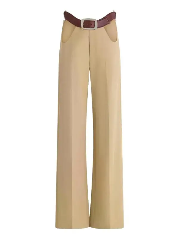 JEAN PAUL GAULTIER Open Front Curves Trousers - Neutrals