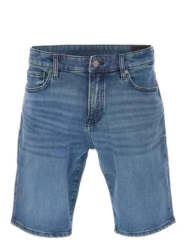 BOSS Stretch Denim Shorts - Blue