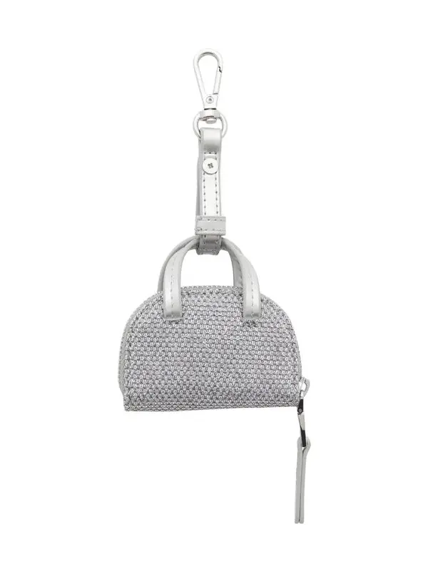 DIESEL® 1dr Dome Bag Charm - Silver