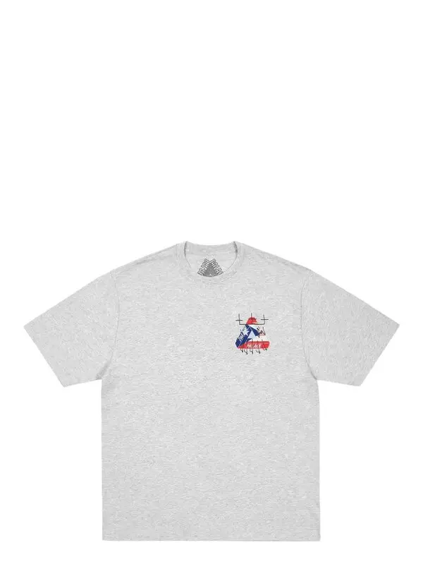 PALACE Graphic-print T-shirt - Grey