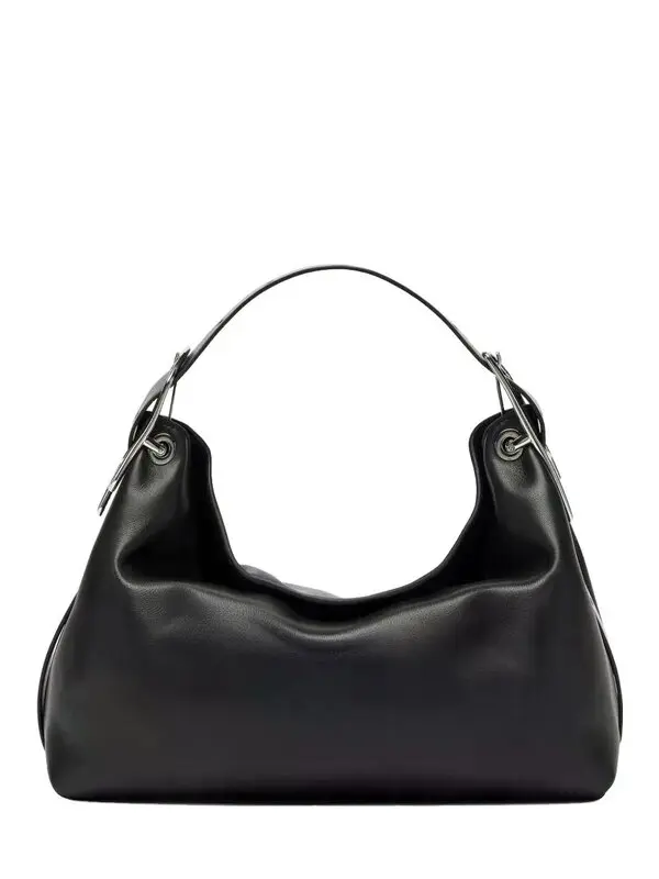 DIESEL® D-line Buckle-detail Shoulder Bag - Black