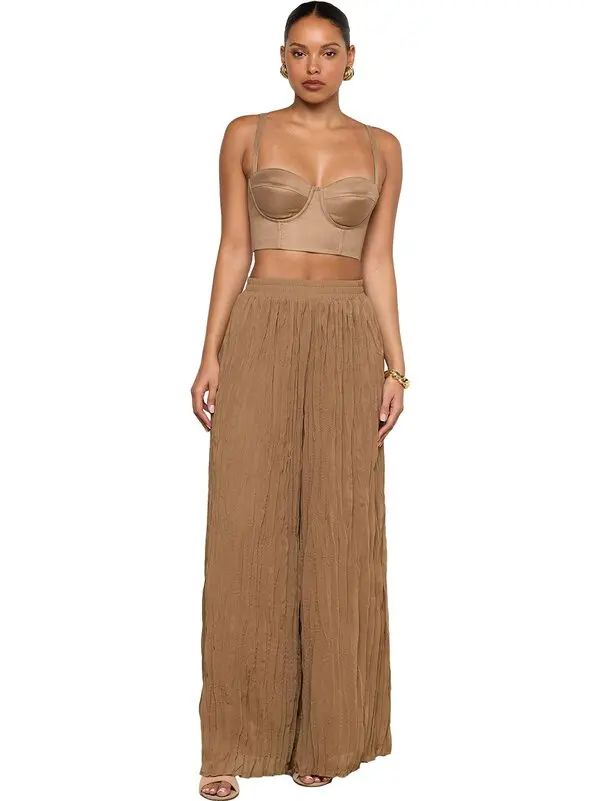 L'Agence Ethel Pleated Pants - Barley