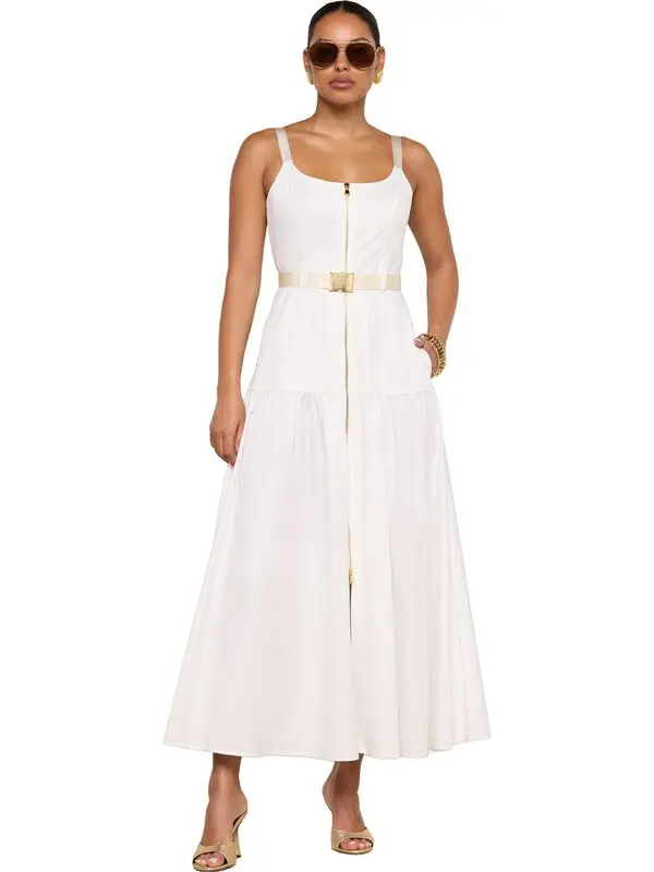 L'Agence Rima Maxi Dress - White