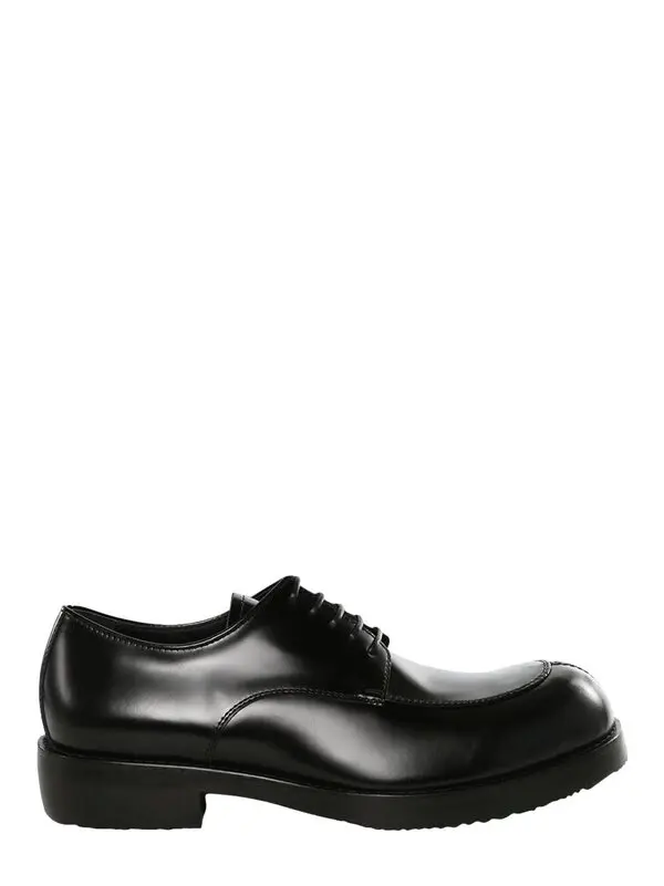 Dries Van Noten Leather Derby Shoes - Black