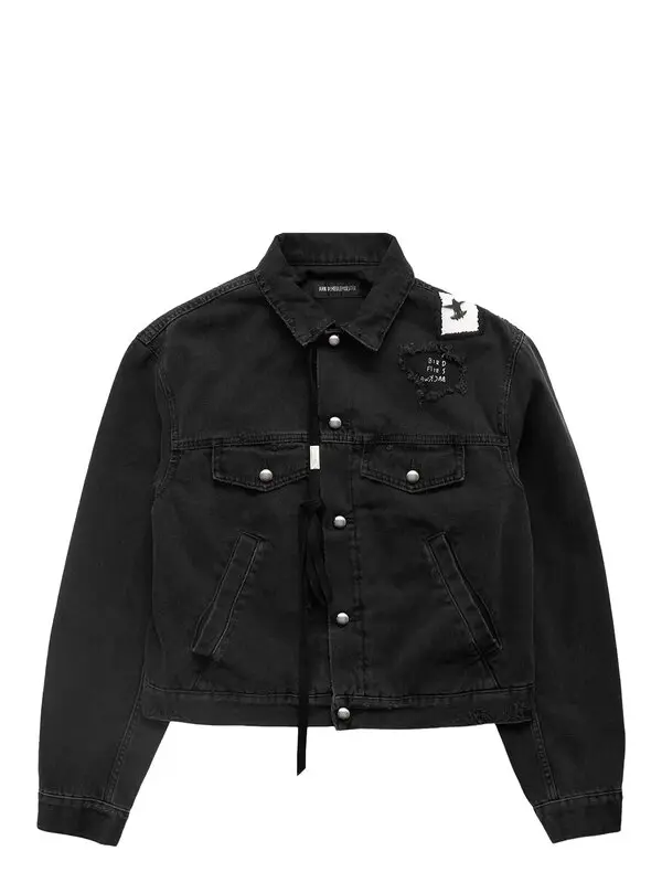 ANN DEMEULEMEESTER Raf 5 Pocket Standard Blouson With Patches - Grey