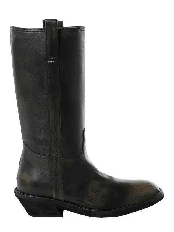 ANN DEMEULEMEESTER Laxit Pull On Boots - Black