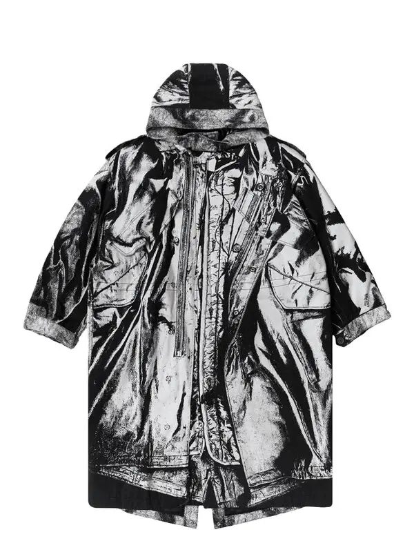 JEAN PAUL GAULTIER Trompe L'oeil Parka - Black